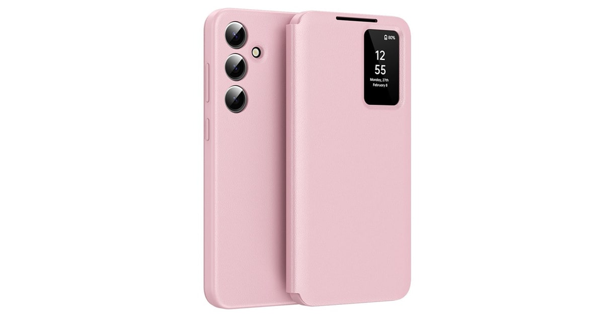 Etui Techsuit "SmartView" za Samsung Galaxy S23 FE - pink - gizzmo.si