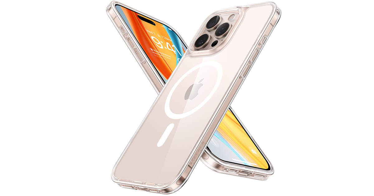 Premium ovitek Torras "Diamond MagSafe" za iPhone 16 Pro - clear ...