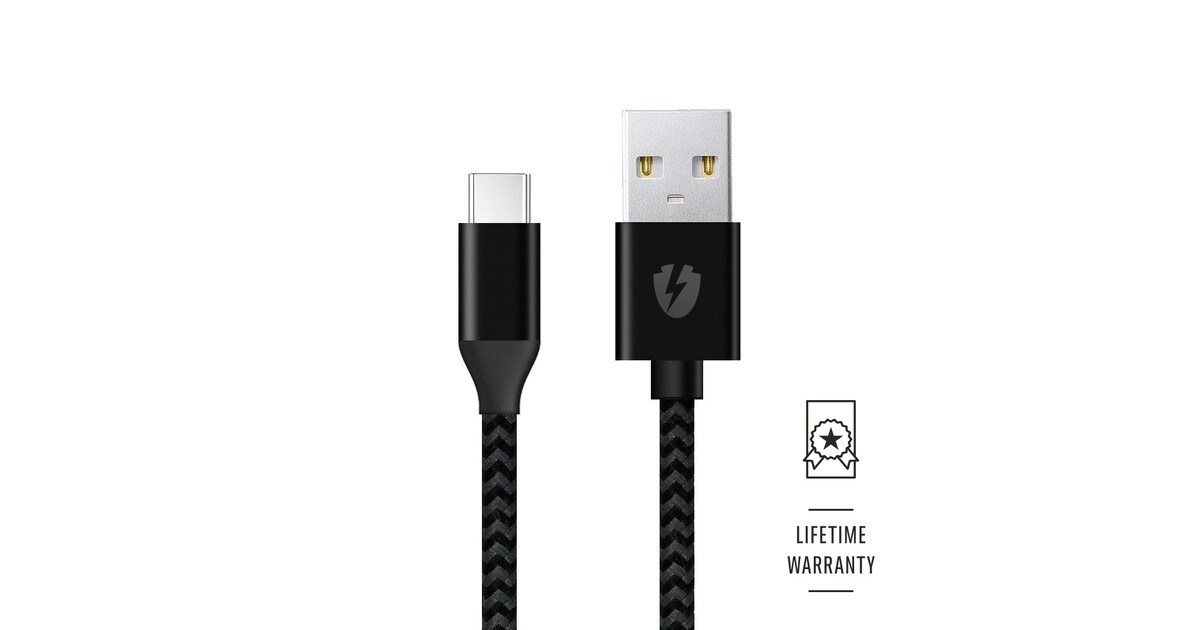 USB-C kabel Optishield® THOR z dodatkom kevlarja in doživljenjskim ...