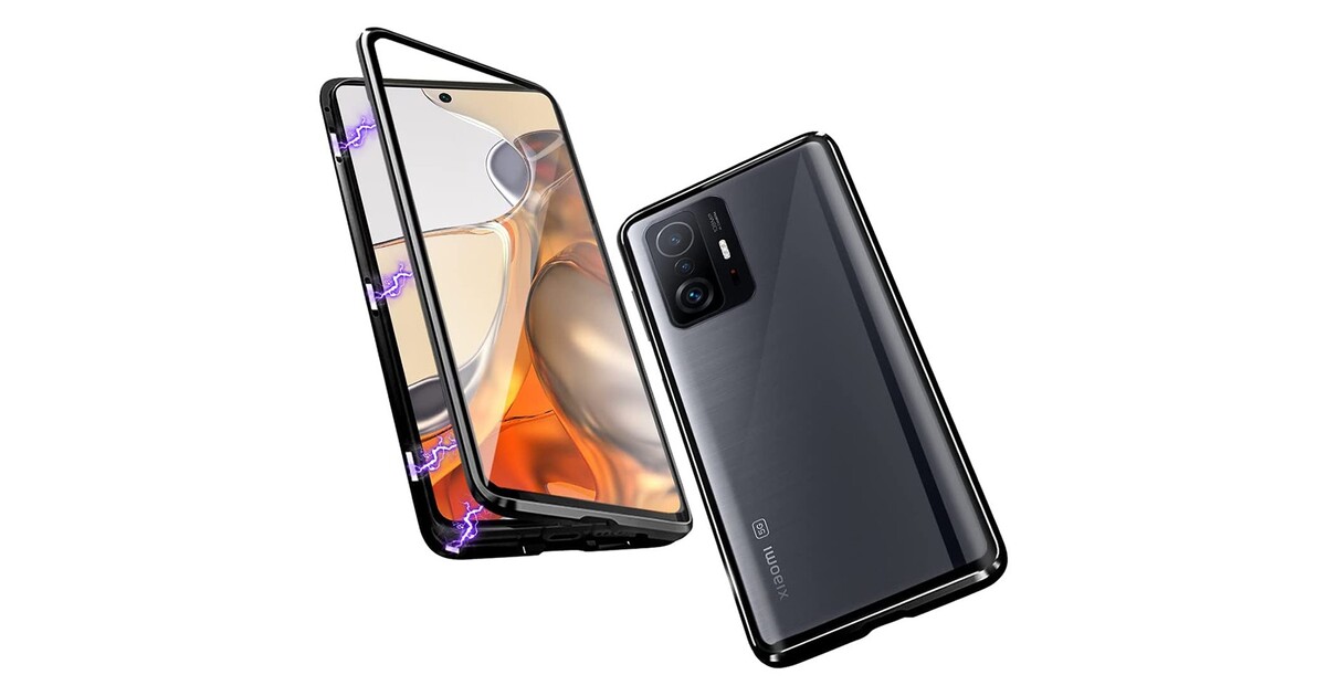 Magnetni Full-body ovitek "Stronghold" za Xiaomi 11T / 11T Pro - črn ...