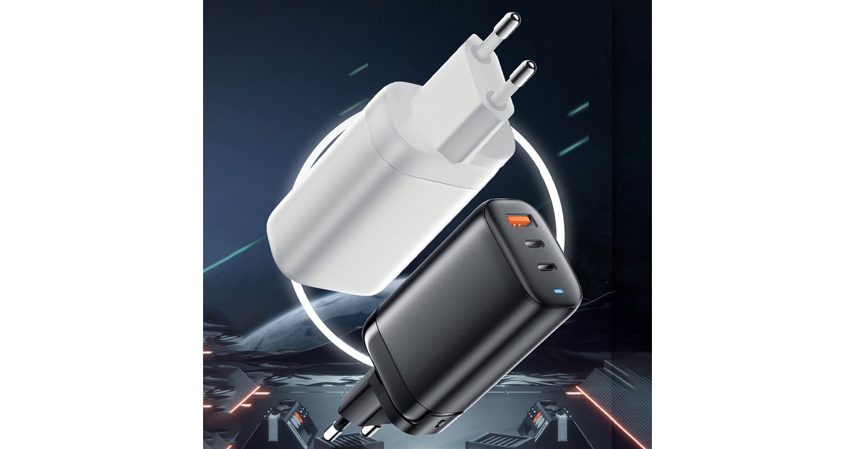 Stenski polnilec ChargeNest 65W za hitro polnjenje 3 naprav hkrati - nimbus w...