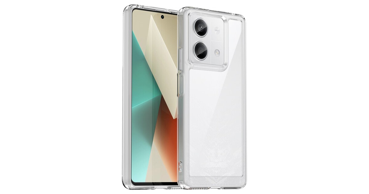 Hibriden ovitek "Frame Shield" za Xiaomi Redmi Note 13 5G - prozoren ...