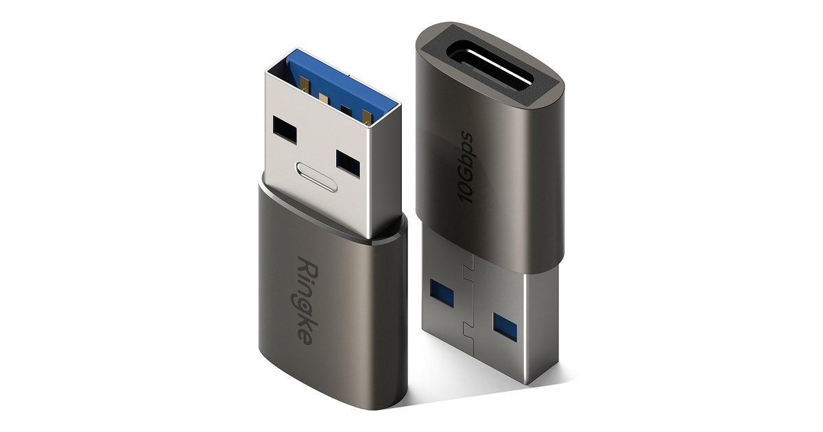 2-pack OTG adapter Ringke "USB 3C" USB-C QC 3.0 v USB-A - gizzmo.si