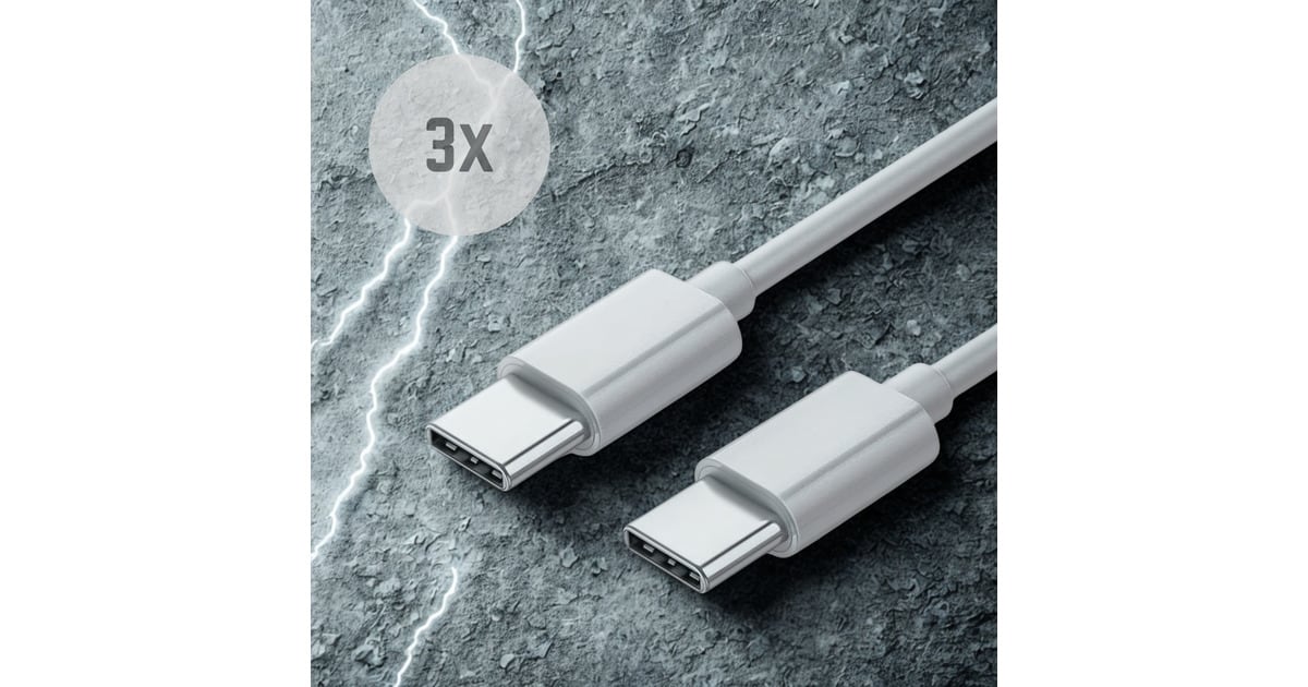 Universal USB-C 3-Pack - Komplet izjemno trpežnih 60W kablov s ...