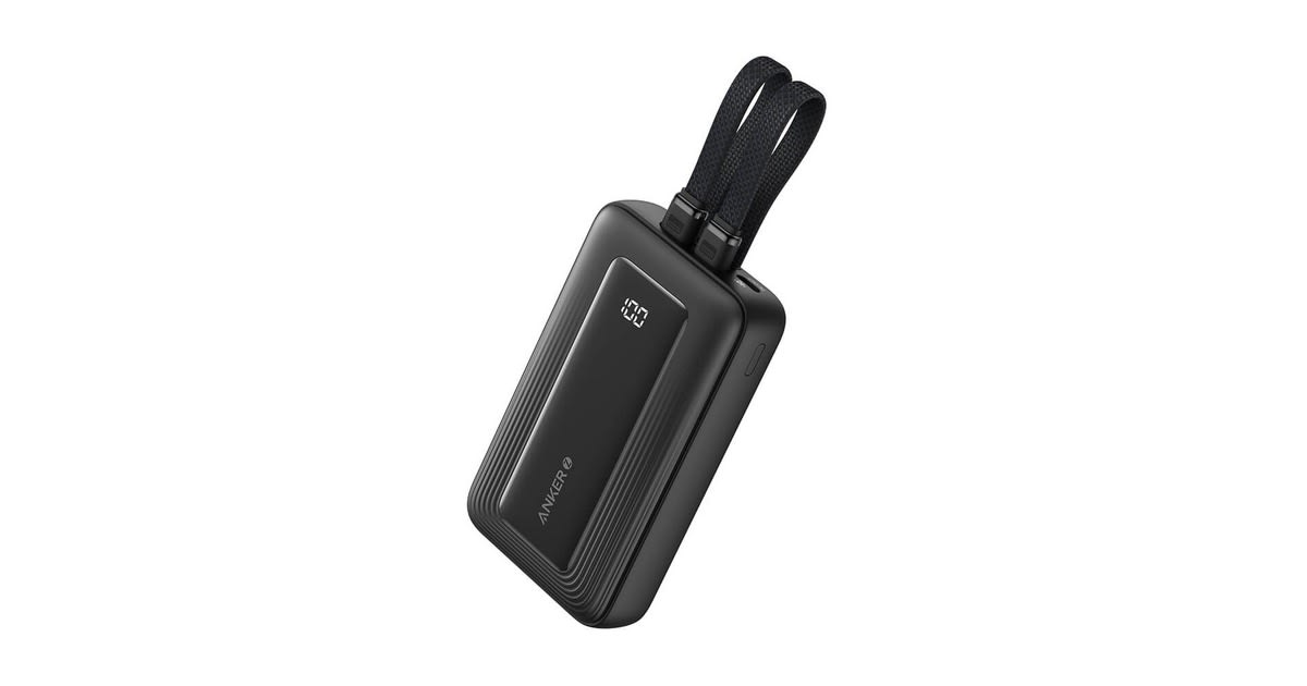 Power bank Anker 30W 20000mAh z vgrajenim USB-C in Lightning kablom ...