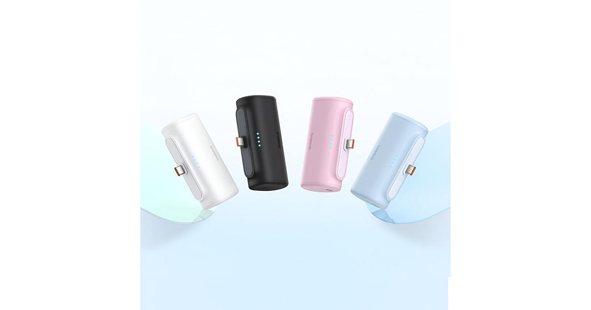 Power bank Baseus Compact 20W – 5000 mAh s Type-C ali Lightning izhodom ...